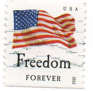 Stamp: Freedom (United States of America(Four Flags) Mi:US 4817BC,Sn:US ...