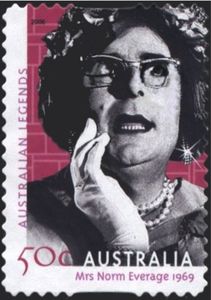 Stamp: Mrs Norm Everage 1969 (Self Adhesive) (Australia(Australian ...