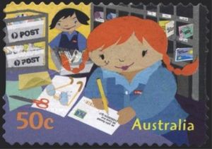 Stamp: Sorting Mail (Australia(Postie Kate) Mi:AU 2672,Sn:AU 2529,Yt:AU ...