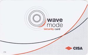 Hotel Card: CISA - Wave mode security card - CT4 (CISA (Manufacturer ...