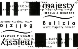 Hotel Card: Majesty Belizia (Majesty Hotels & Resorts, Türkiye (Turkey ...