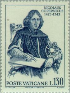 Stamp: Portrait of Copernicus (Vatican City(5th centenary of the birth ...