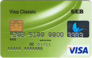 Bank Card: Visa Classic (SEB Bank, UkraineCol:UA-VI-0429