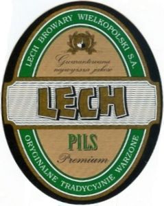 Etiqueta de bebida: Lech Pils (Lech Browary Wielkopolski, PoloniaCol:PL ...