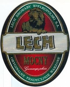 Etiqueta de bebida: Lech Mocny (Lech Browary Wielkopolski, PoloniaCol ...