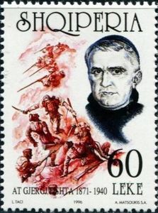 Stamp: Gjergj Fishta (1871-1940), Albanian writer (Albania(125th ...