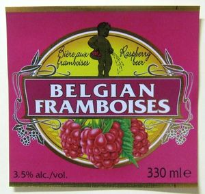 Drink Label: Belgian Framboises (Brouwerij Lefebvre, Belgium) Col:BE ...