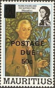 Stamp: Surcharged (Mauritius(Postage due stamps 1982) Mi:MU P16,Sn:MU ...