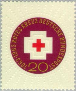 Stamp: Centenary of International Red Cross (Germany, Federal ...