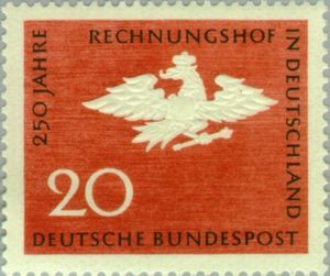 Stamp: Court of Accounts of Germany, 250 Years (Germany, Federal ...