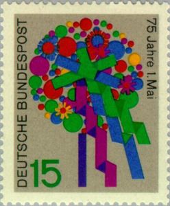 Stamp: 75th Anniversary of Labour Day (1st of May) (Germany, Federal ...