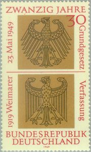 Stamp: Heraldic Eagles of Federal and Weimar Republics (Germany ...