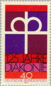 Stamp: Crowned Cross emblem of diaconate (Germany, Federal RepublicMi ...