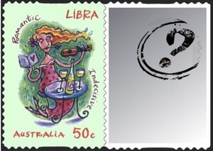 Stamp: Libra (Australia(Zodiac Signs) Mi:AU 2816BD,Sn:AU 2665H 📮