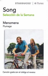 Tarjeta Regalo: Menomena - Plumage (Starbucks-iTunes, México(Song) Col ...