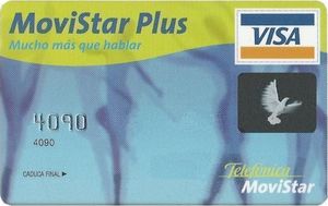 Bank Card: Movistar Plus (Banco Bilbao Vizcaya Arg., SpainCol:ES-VI-0276