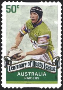 Stamp: Raiders (Australia(Centenary of Rugby League) Mi:AU 2972,Sn:AU ...
