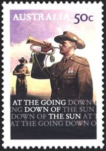 Stamp: Playing the Last Post (Australia(ANZAC Day 2008) Mi:AU 2996A,Sn ...