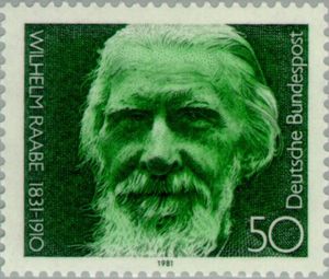 Stamp: Wilhelm Raabe (Germany, Federal RepublicMi:DE 1104,Sn:DE 1357,Yt ...