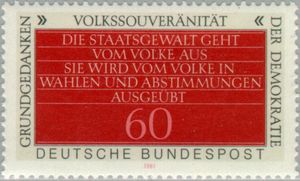 Stamp: Sovereignty of the People (Germany, Federal Republic(Fundamental ...