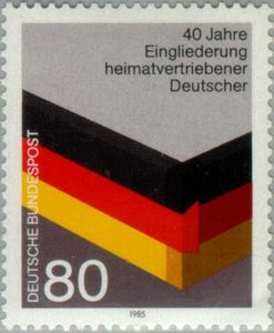Stamp: 40 years of German expellees (Germany, Federal RepublicMi:DE ...