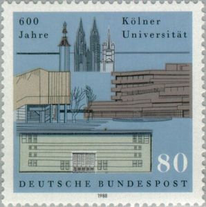 Stamp: University buildings and City landmarks (Germany, Federal ...