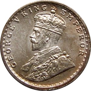 Coin: 2 Annas (India, British(1910~1936 - Emperor George V) WCC:km515