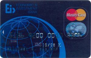 Bank Card: EiBank MasterCard Globe – 02/06 (Eibank, BulgariaCol:BG-MC ...