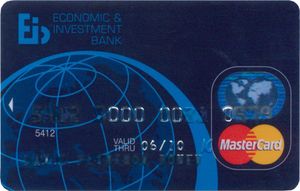 Bank Card: EiBank MasterCard Globe – 10-04 (Eibank, BulgariaCol:BG-MC ...