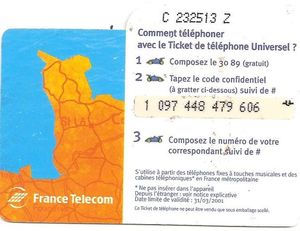 Phonecard: Compass (France Telecom - Le Ticket / CodCarte, France(108 ...