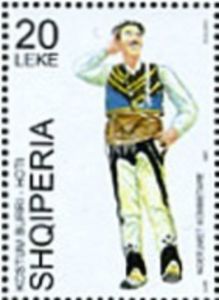 Stamp: Hoti (Albania(Native costumes (VIII)) Mi:AL 3172,Yt:AL 2863A,Sg ...
