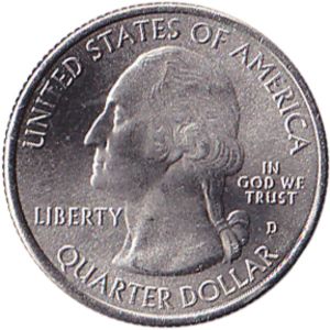 Coin: 25 Cents / Quarter (White Mountain-New Hampshire) (United States ...