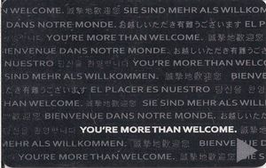 Tarjeta de hotel: Hyatt - You're more than welcome (black) (Hyatt ...