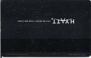 Hotel Card: Hyatt - You're more than welcome (black) (Hyatt, United ...
