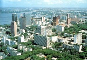 Postcard: Aerial view of Abidjan (Ivory Coast) (Abidjan) Col:CI-000012