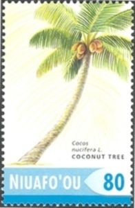 Stamp: Fruit trees - Coconut (Cocos nucifera) (Niuafo'ou(Flora) Mi:TO ...