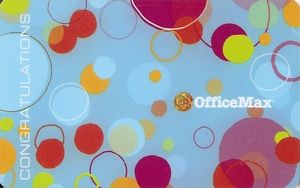 Gift Card: Congratulations (OfficeMax, United States of America) Col:US ...