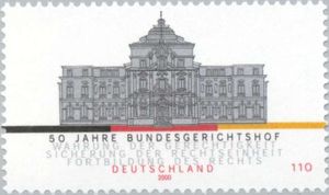Stamp: 50th Anniversary of German Federal Court of Justice (Germany ...