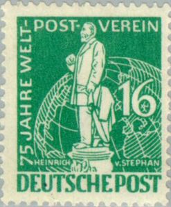 Timbre: Heinrich von Stephan (1831-1897) (Allemagne - Berlin) (75th ...