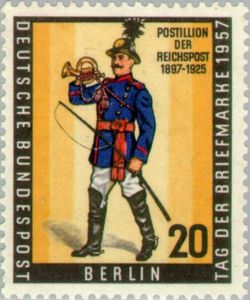 Timbre: Postilion of the Reichspost (Allemagne, Berlin(Journée du ...
