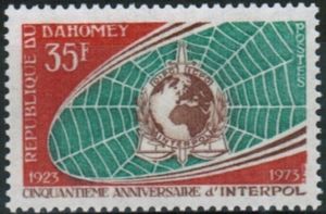 Stamp: Interpol (Dahomey(50 years of Interpol) Mi:DY 522,Sn:DY 306,Yt ...