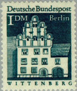 Stamp: Melanchthon House, Wittenberg (Berlin(German buildings from 12 ...