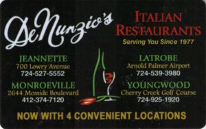 Gift Card: DeNunzio's - 4 Locations (Restaurants, United States of ...