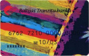 Bank Card: Cirrus Card (Baltic Transit Bank, LatviaCol:LV-CR-0005
