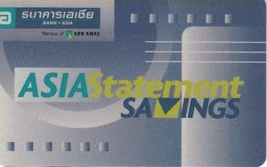 Functional Card: Asia Statement Savings (Banks, Thailand(Bank of Asia ...