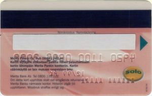 Bank Card: Merita - Pankkikortti Bankkort (Merita Bank Ab, FinlandCol ...