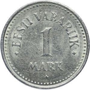 Coin: 1 Mark (Estonia) (1918~1941 - 1st Republic) WCC:km1