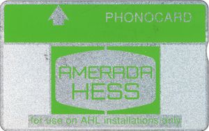 Phonecard: Amerada Hess (Green/Silver Card) (Oil Rigs, United Kingdom ...