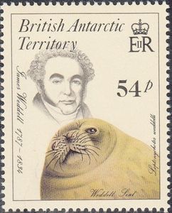 Stamp: James Weddell, Weddell Seal (Leptonychotes weddelli) (British ...