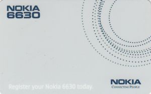 Gift Card: Nokia 6630 (Nokia, Thailand(Nokia) Col:TH-Nokia-04